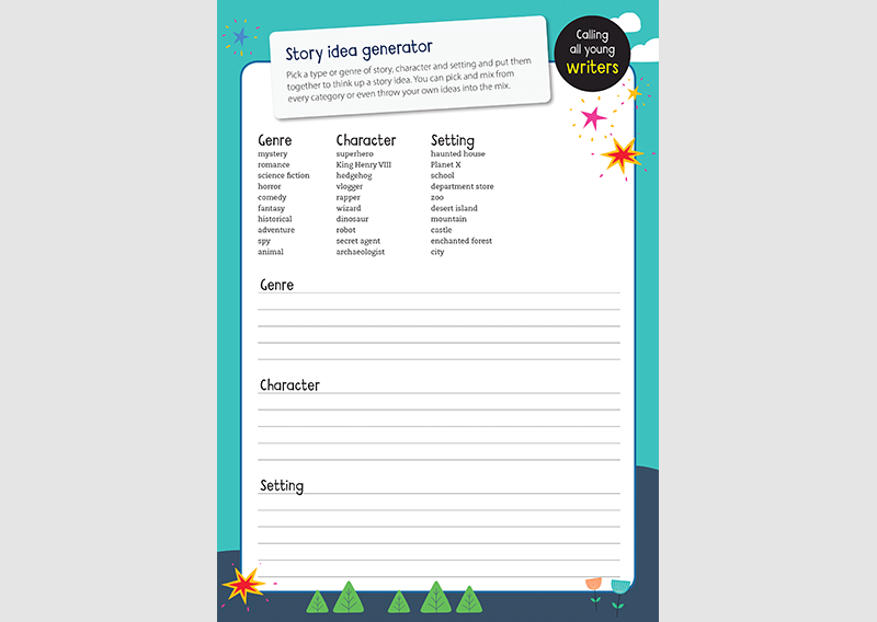BBC 500 Words Story Idea Generator Oxford Owl For Home